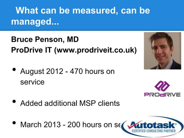 Three Examples of MSP's Making Money with Autotask | PPT