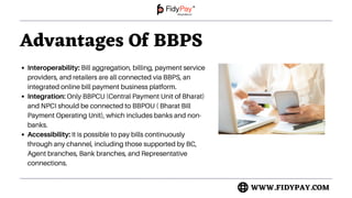 FidyPay is an excellent Bharat bill payment system Service Provider | PPT