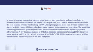 How FidyPay Is The Best UPI AutoPay Service Provider Company? | PPT