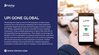 How FidyPay Is The Best UPI AutoPay Service Provider Company? | PPT