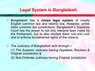 Presentation on Bangladesh (Political, Legal and Economic system) | PPS