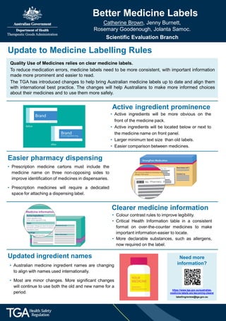 Presentation: Better Medicine Labels | PDF