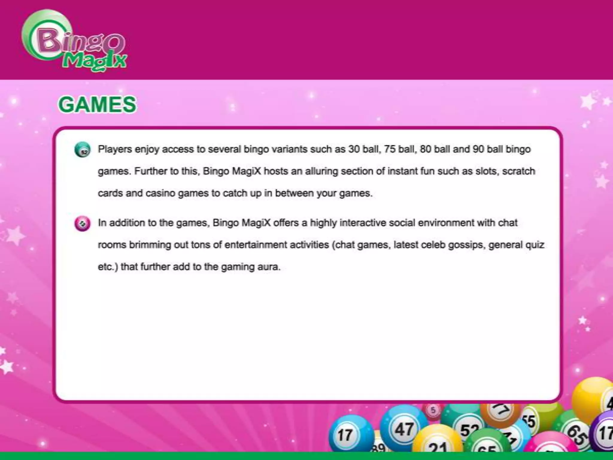 Presentation bingo-magix | PPSX