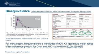 Presentation: Bioequivalence | PPTX | Pharmaceutical Industry | Industries