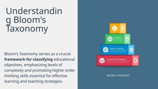 Presentation - Bloom's Taxonomy objectives | PPTX