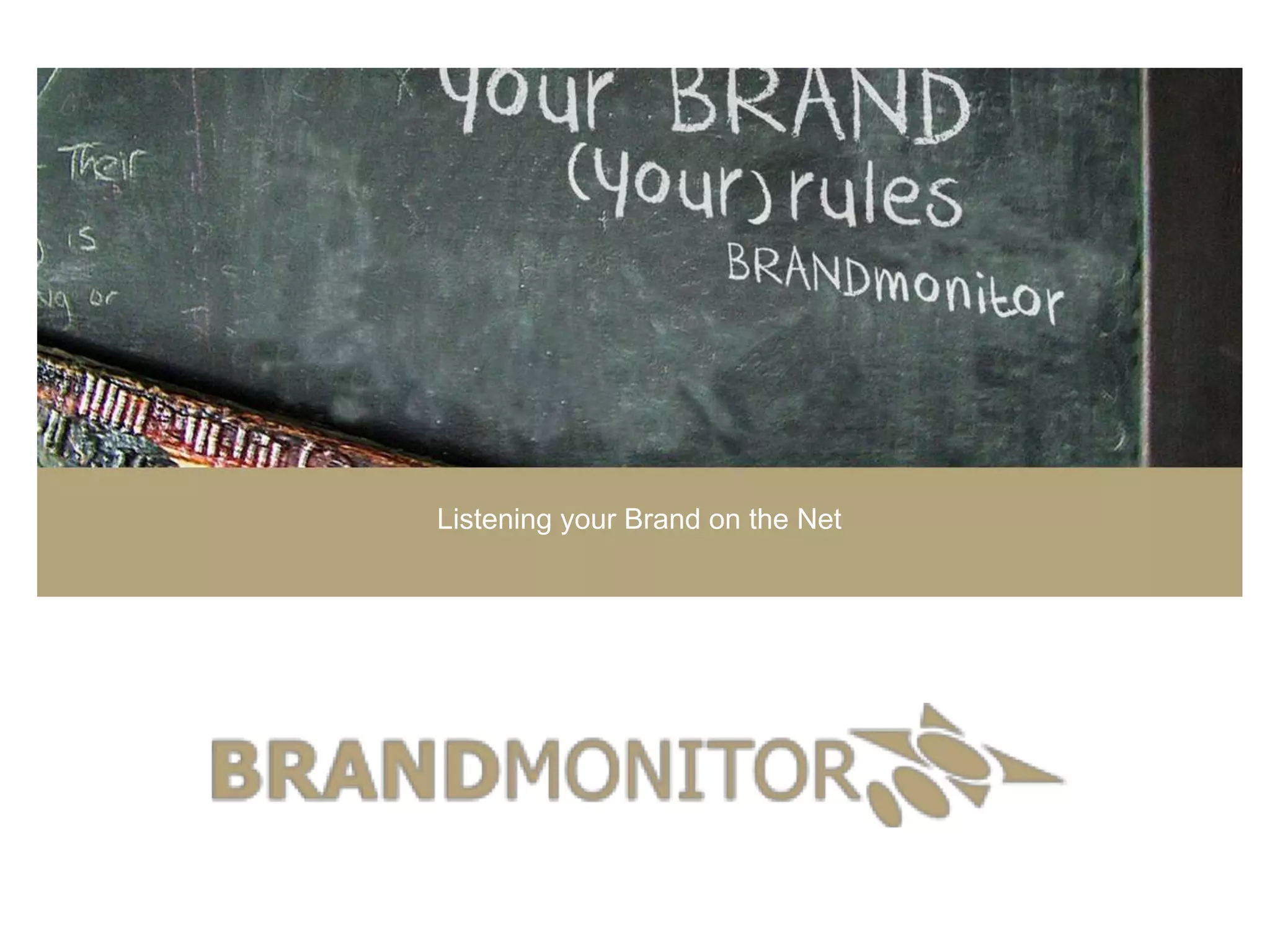Brand monitor presentation | PPT