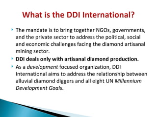 Diamond Development Initiative (DDI) | PPT