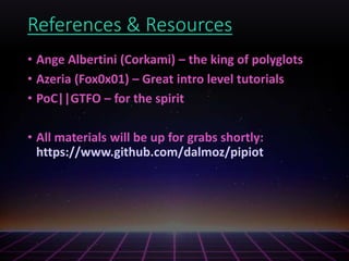 Pipiot - the double-architecture shellcode constructor | PPTX