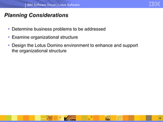 Presentation building the ibm®lotus®domino®8.5 infrastructure | PDF