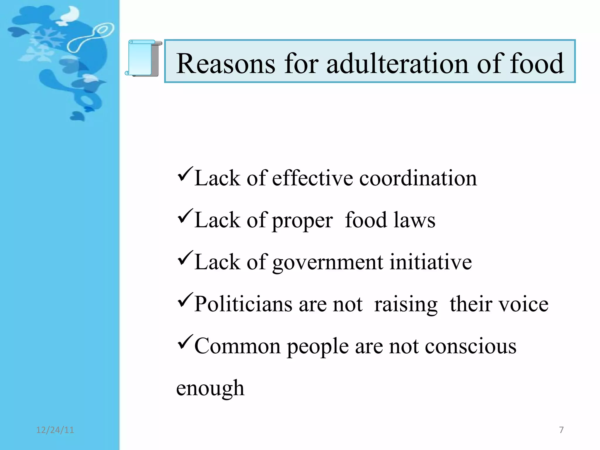 Food Adulteration | PPT