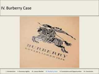Business Agility and Luxury Companies: The Burberry Case | PPTX