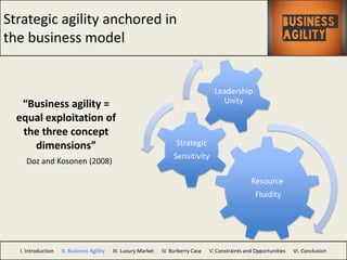 Business Agility and Luxury Companies: The Burberry Case | PPTX