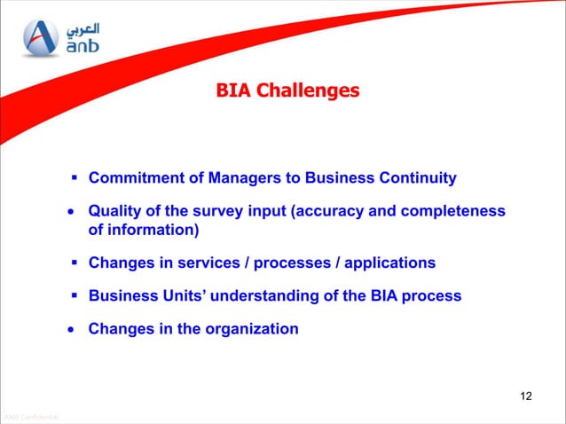 Effective BIA for optimum BCM Benefit | PPT