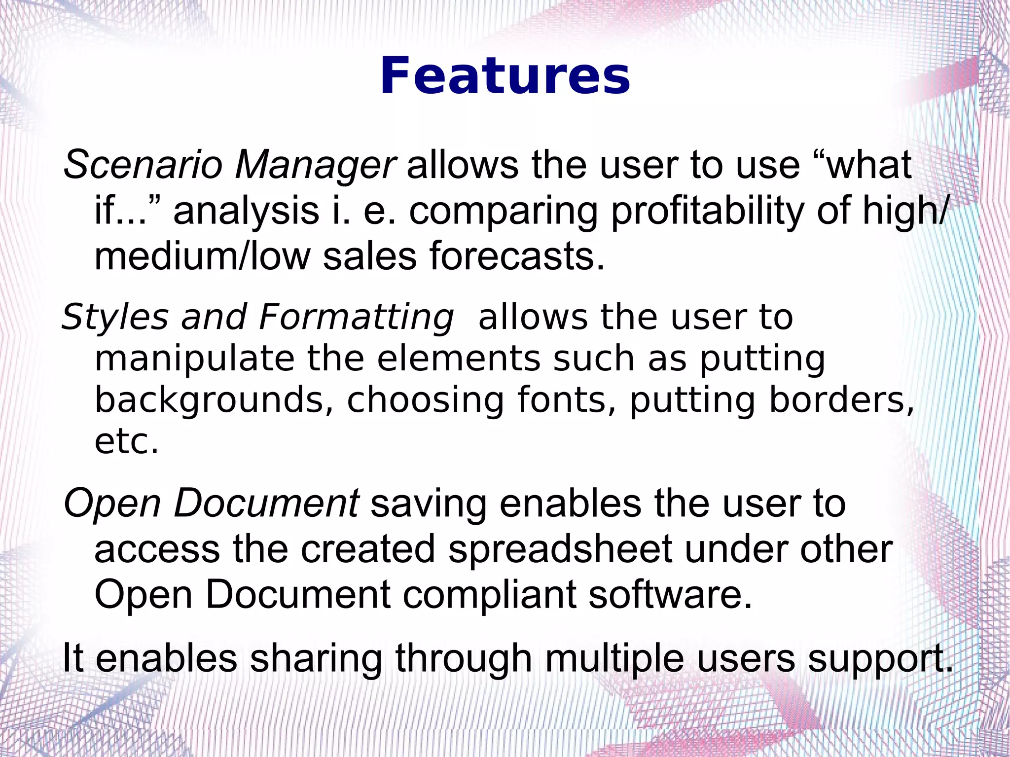 Presentation calc | PPT