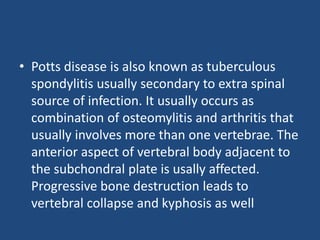 potts disease | PPTX