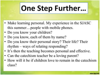 Orientation to Catechism Teachers | PPTX