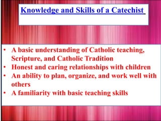 Orientation to Catechism Teachers | PPTX