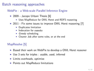 Slider: an Efficient Incremental Reasoner, by Jules Chevalier | PPT