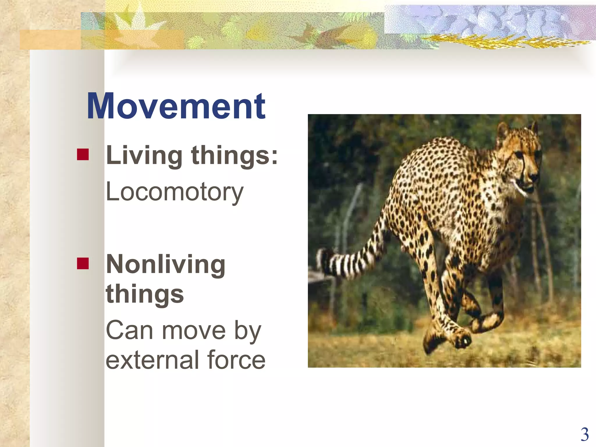 Presentation characteristics of life | PPT