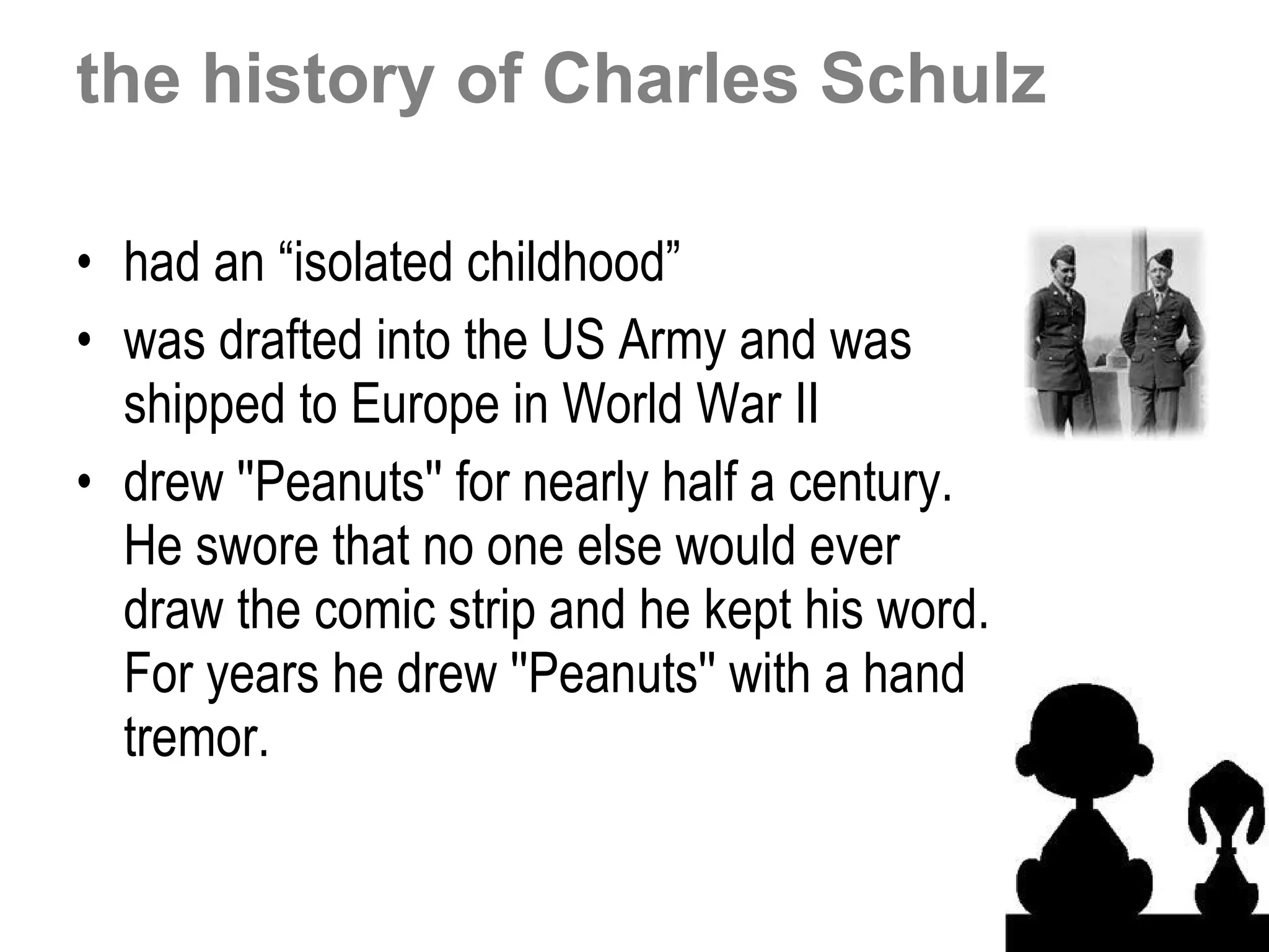 Presentation - Charles Schulz and Charlie Brown | PPT