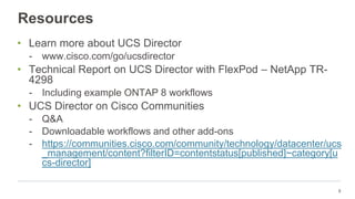 Presentation cisco ucs director & flex pod | PPT
