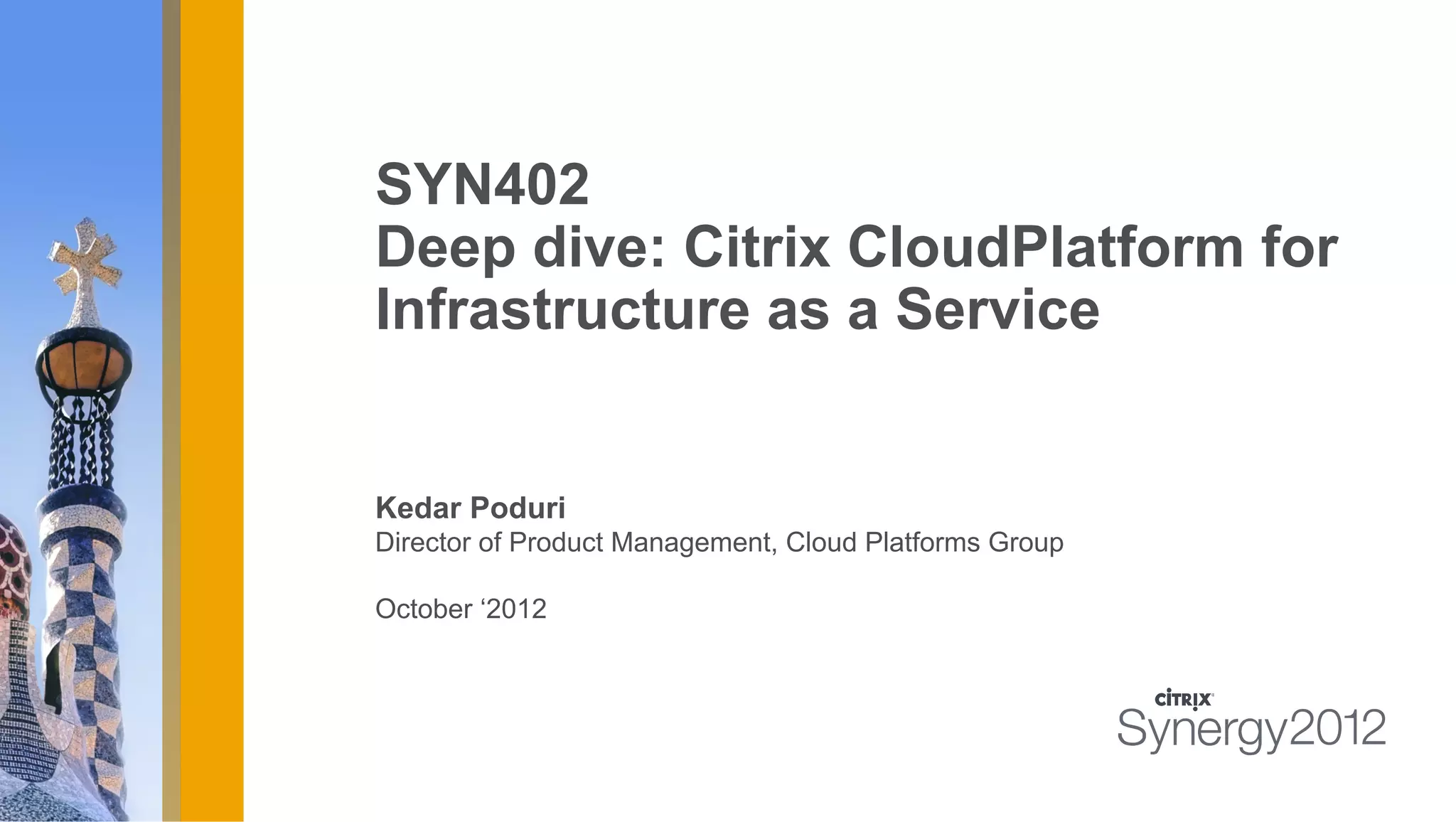 Presentation citrix cloud platform for infrastructure as a service | PDF
