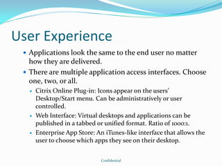Presentation citrix desktop virtualization | PDF
