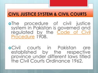 Presentation civil courts | PPTX