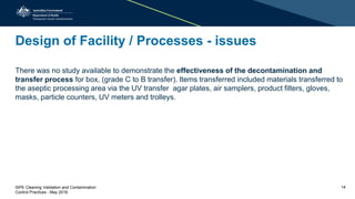 Presentation: Cleaning and Contamination Control: A regulatory ...