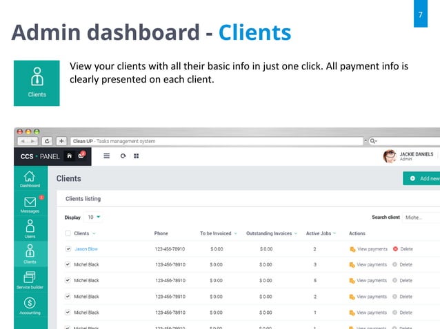Task Management System for Cleaning Companies | PPT
