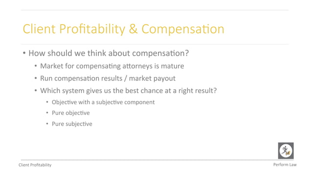 Calculating Client Profitability: Analysis to Action | PPT