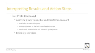 Calculating Client Profitability: Analysis to Action | PPT