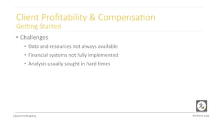 Calculating Client Profitability: Analysis to Action | PPT