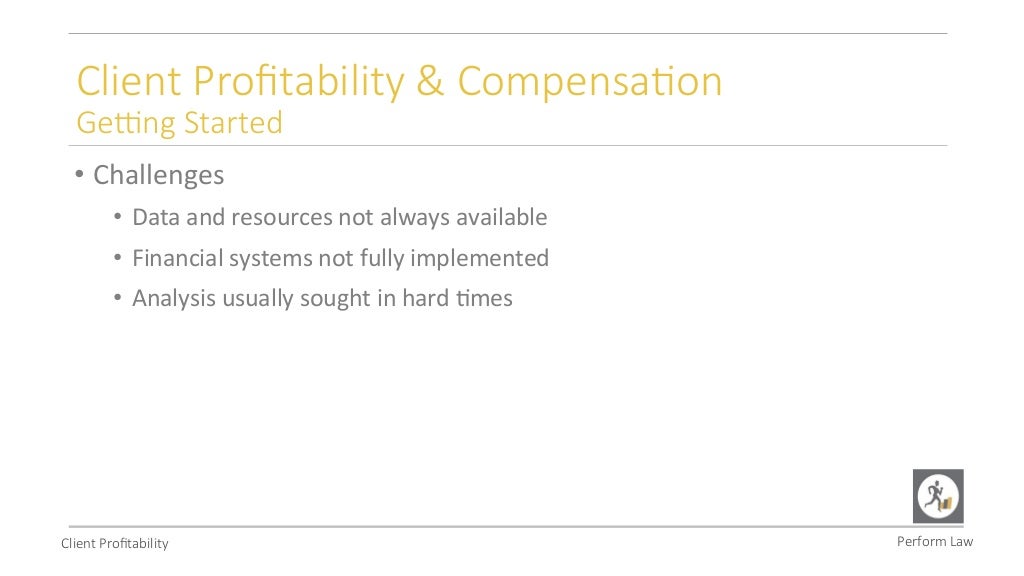 Calculating Client Profitability: Analysis to Action