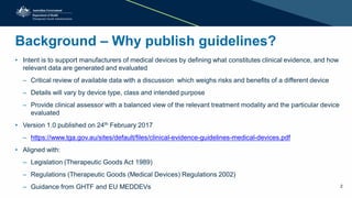 Presentation: Clinical Evidence Guidelines | PDF