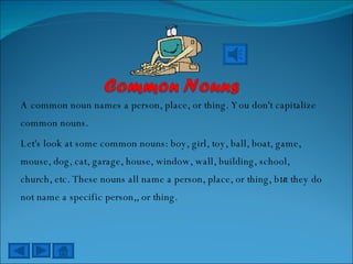 Presentation Common And Proper Nouns.E | PPT