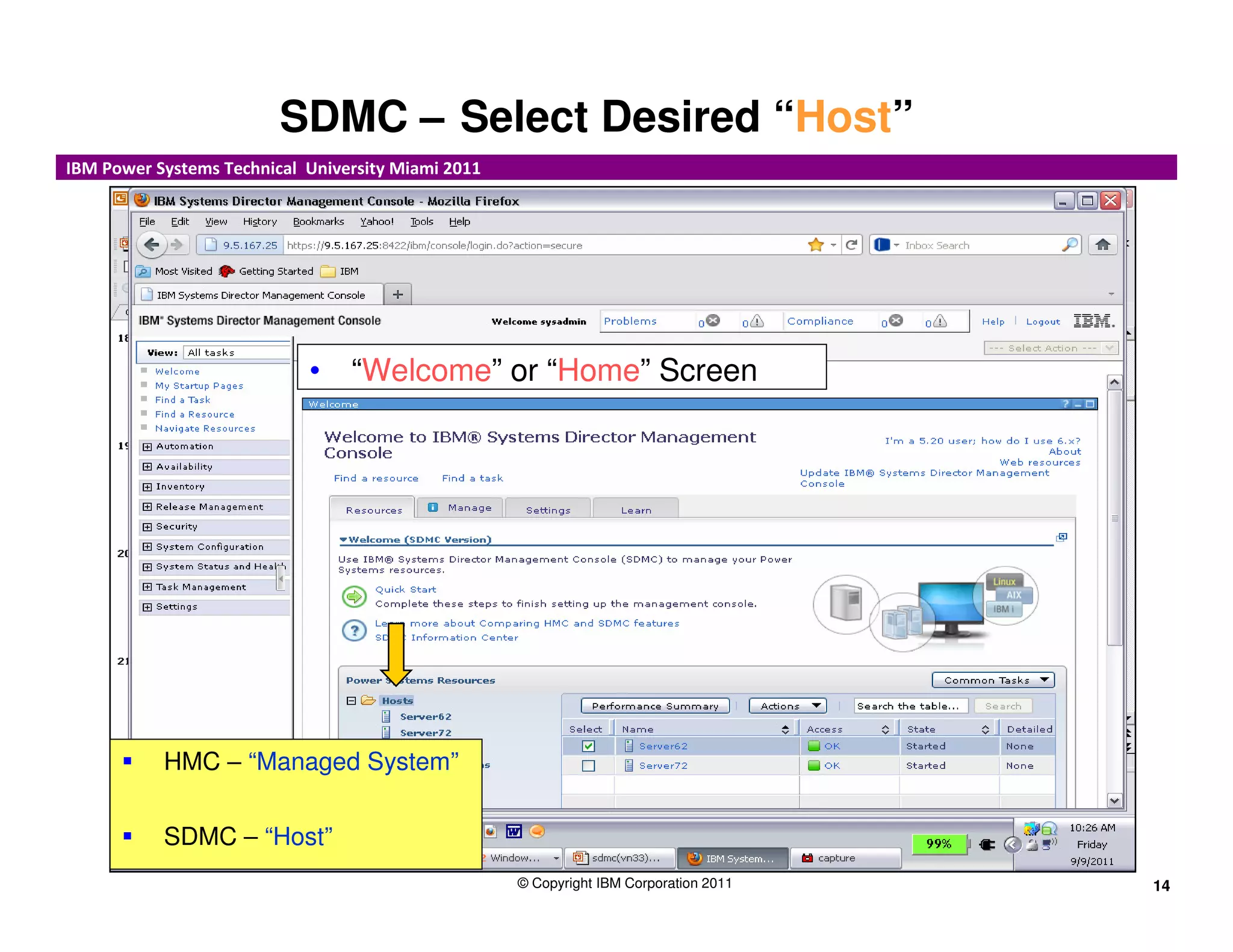 Presentation common task differences between sdmc and hmc | PPT