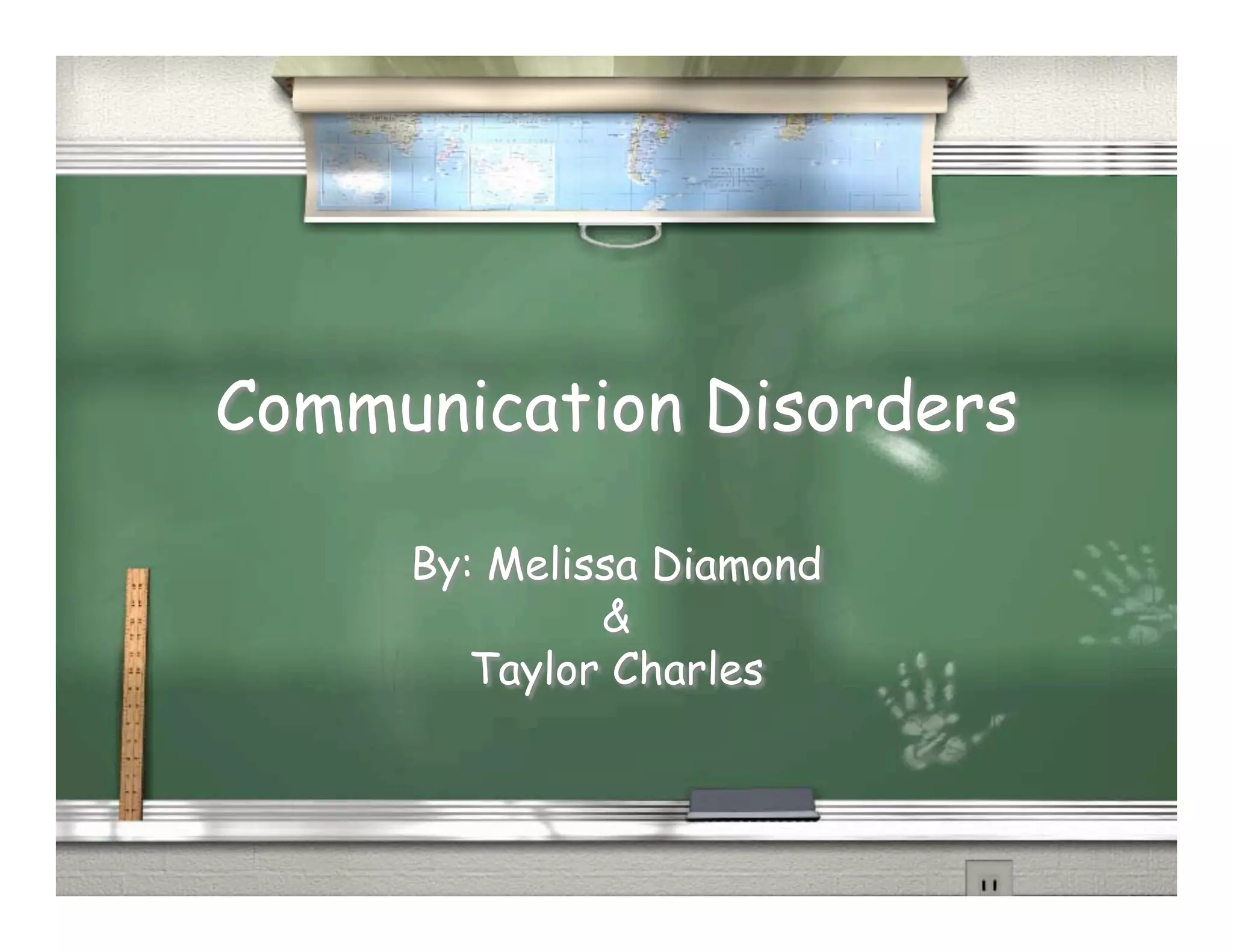 Presentation on communication disorders | PDF