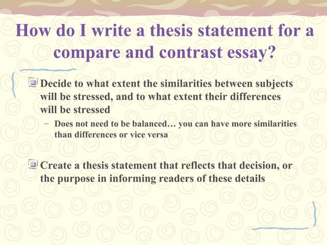 Presentation - Compare & Contrast Essay.ppt