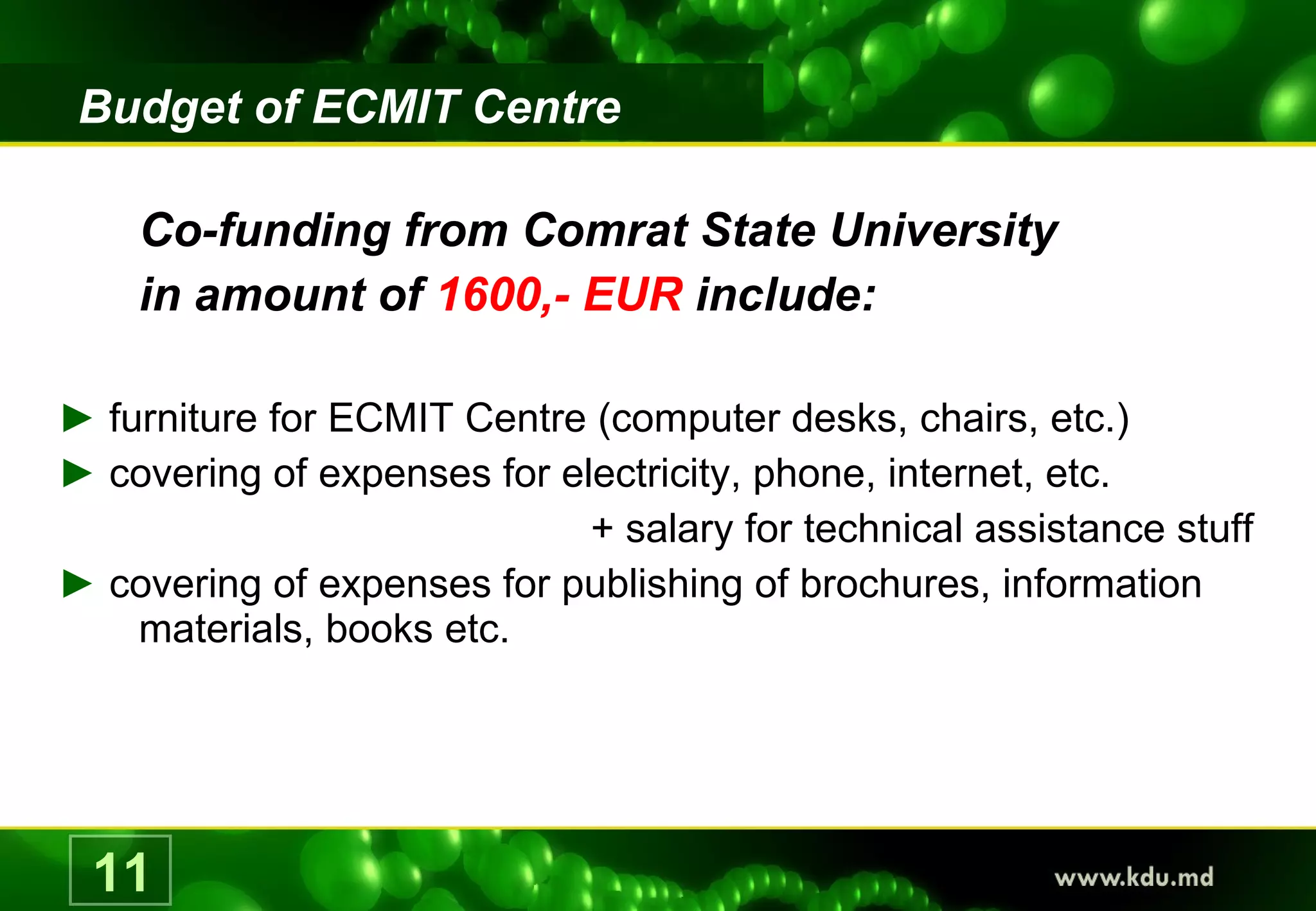 Presentation Comrat Center | PPT