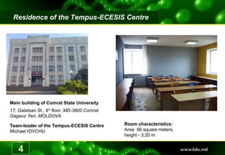 Presentation Comrat Center | PPT