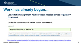 Presentation: Conformity assessment evidence | PPTX