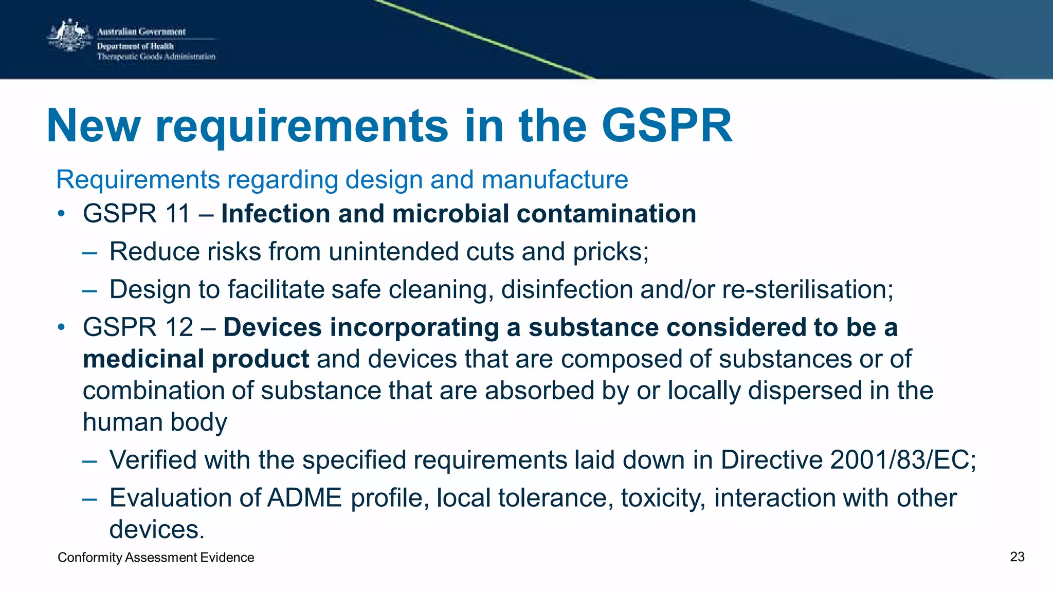 Presentation: Conformity Assessment Evidence | PDF