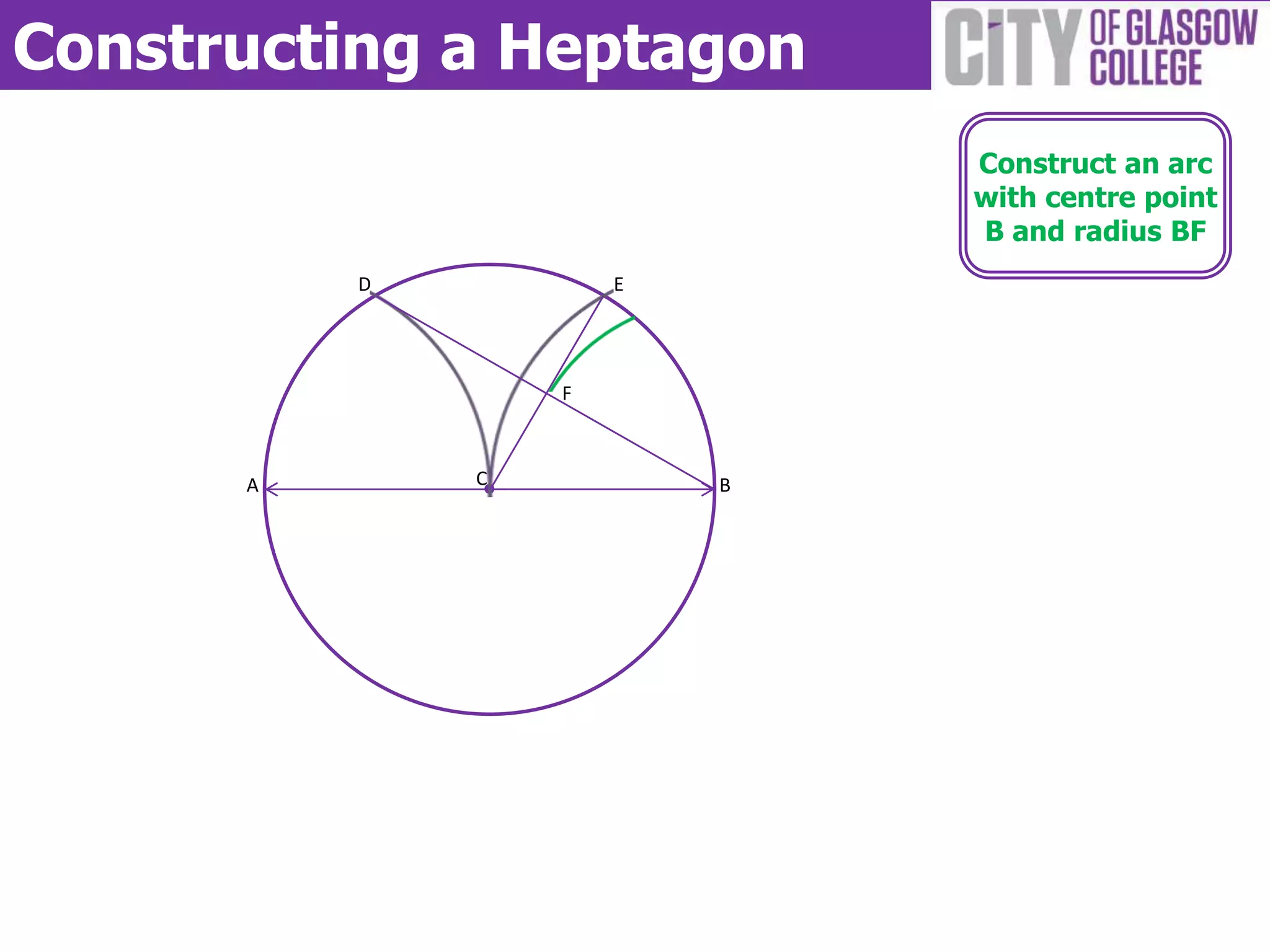 Presentation constructing a heptagon | PPTX
