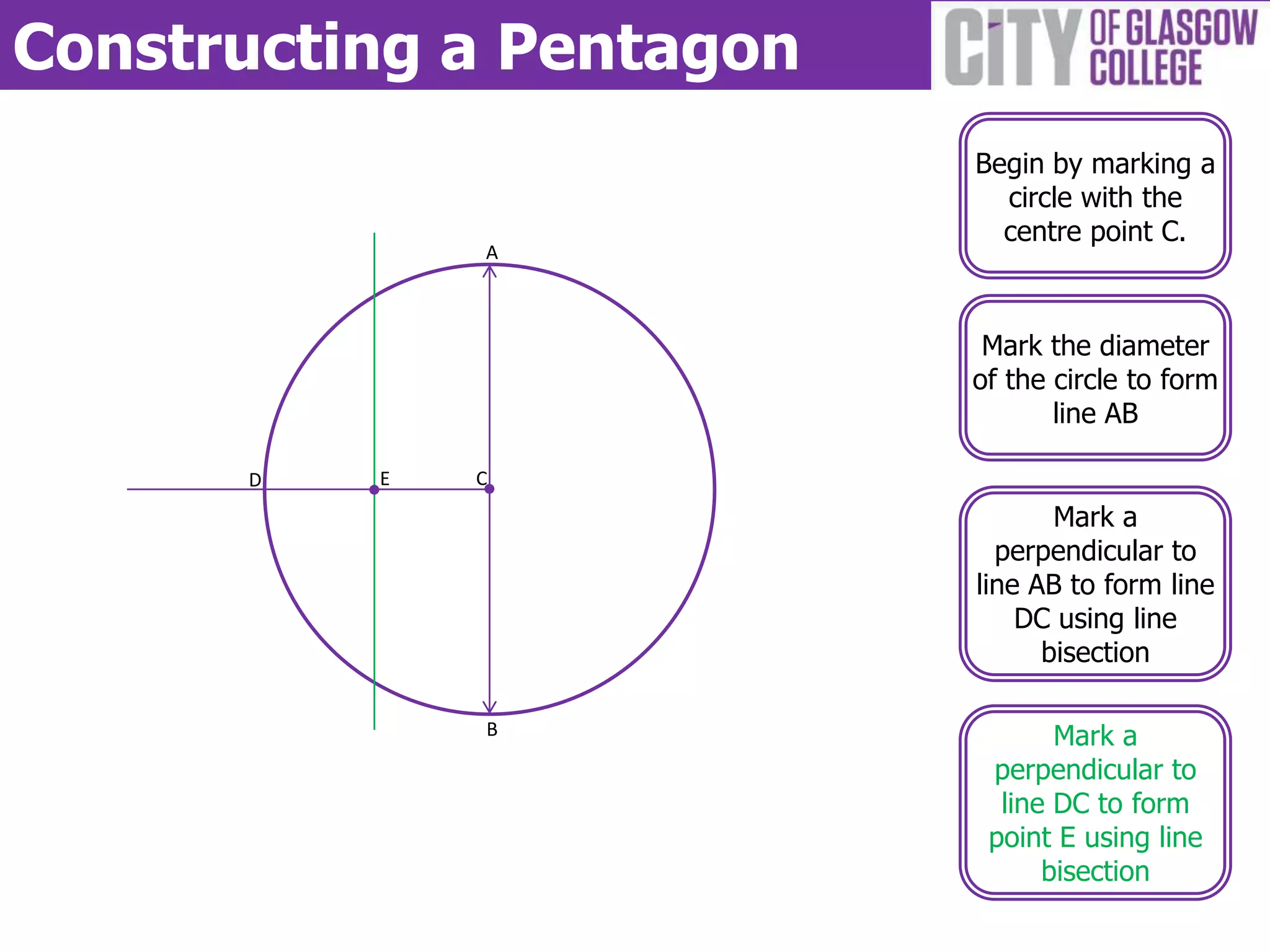 Presentation constructing a pentagon | PPTX