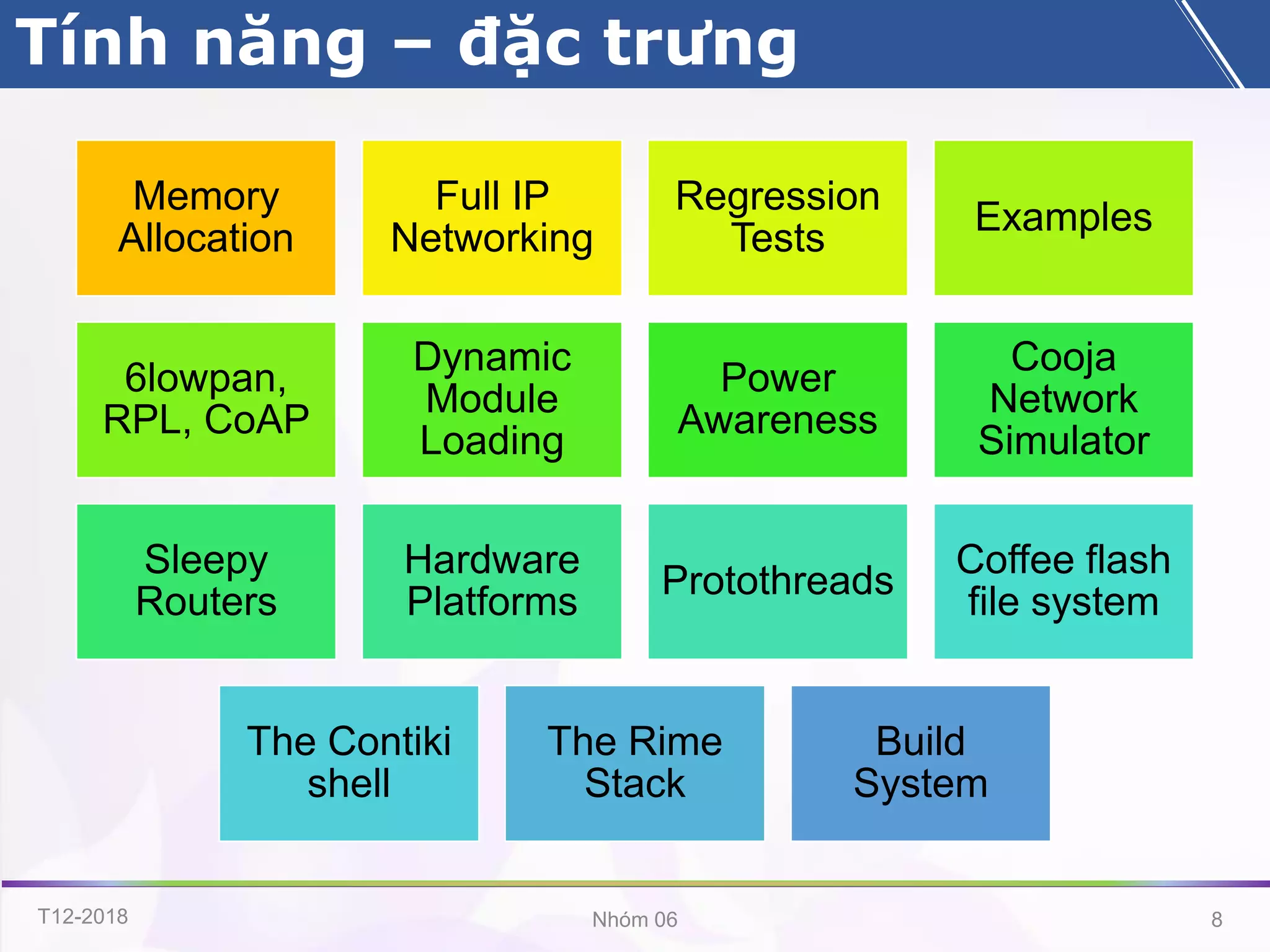 Presentation Contiki OS - Vietnamese | PDF
