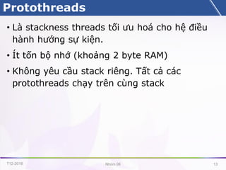 Presentation Contiki OS - Vietnamese | PDF