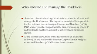 Easy and simple concept of IP Address | PPT