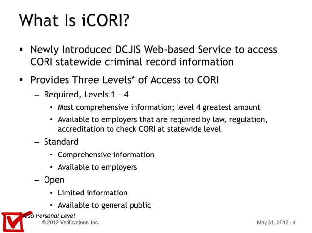 Massachusetts CORI Reform - Final Regulations, Impact and Analysis | PPT