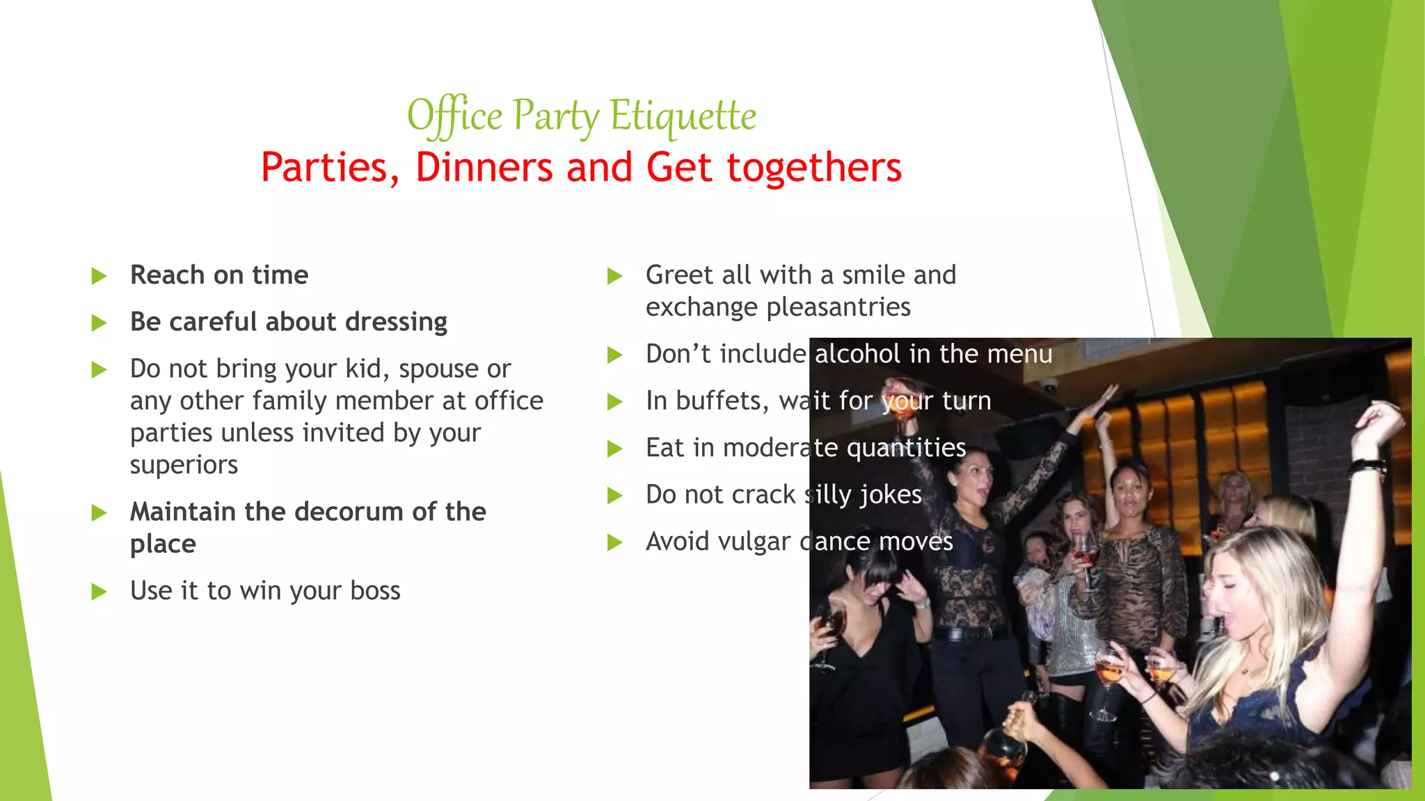 PPT Presentation corporate etiquette by Nakentoh | PPTX